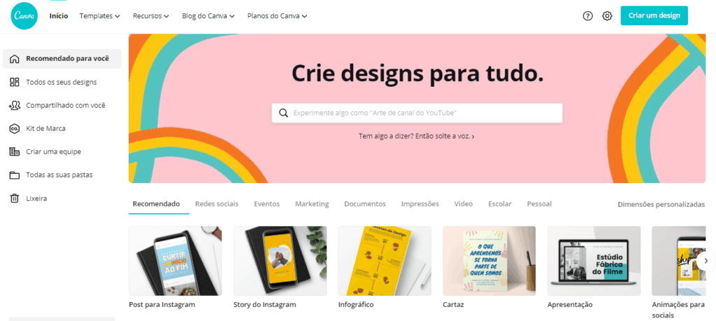 O que é o Canva? E como utilizá-lo para criar artes para as redes ...